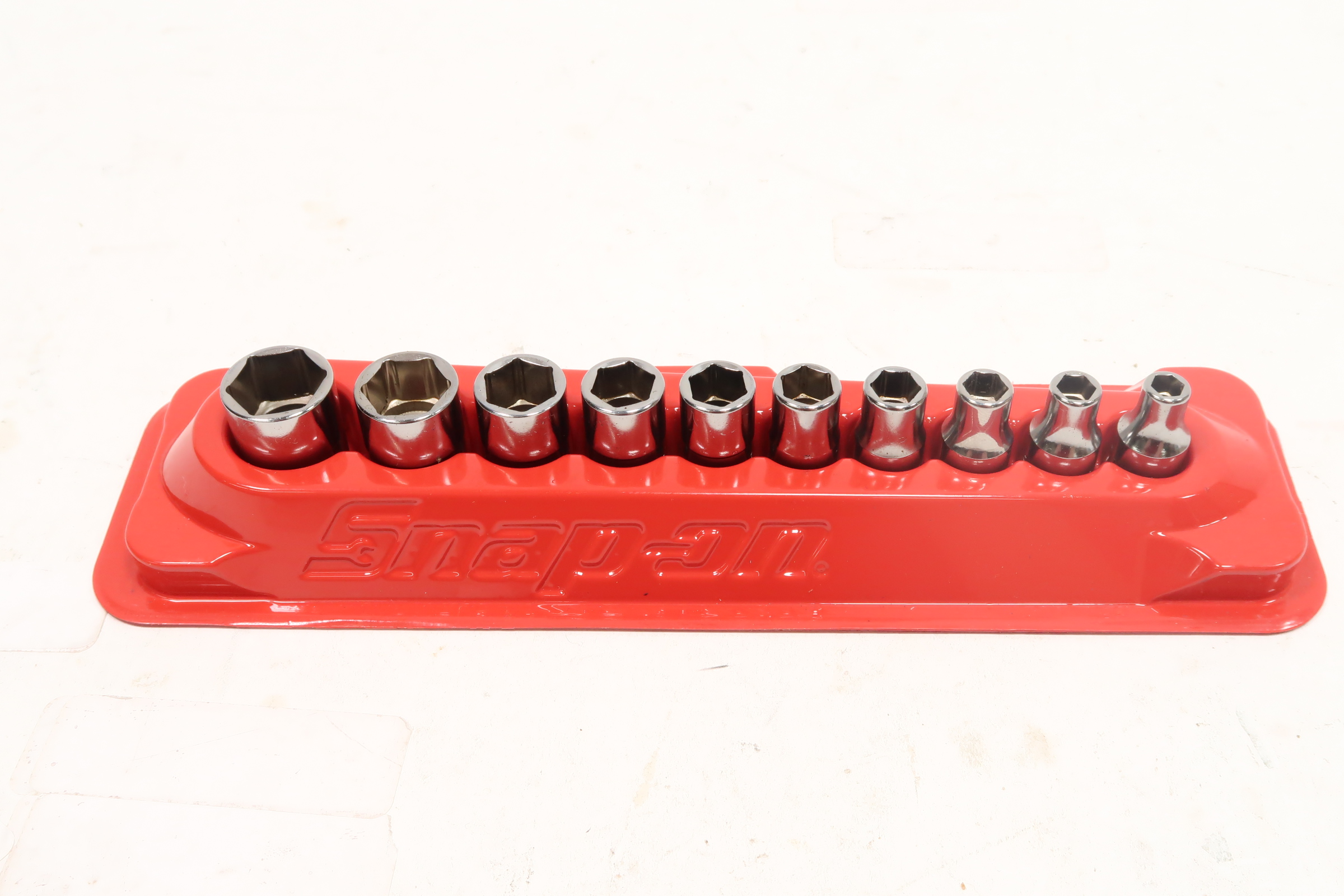 Snap-on Tools 110TMY 10 pc 1/4" Drive 6-Point SAE Flank Drive Shallow ...