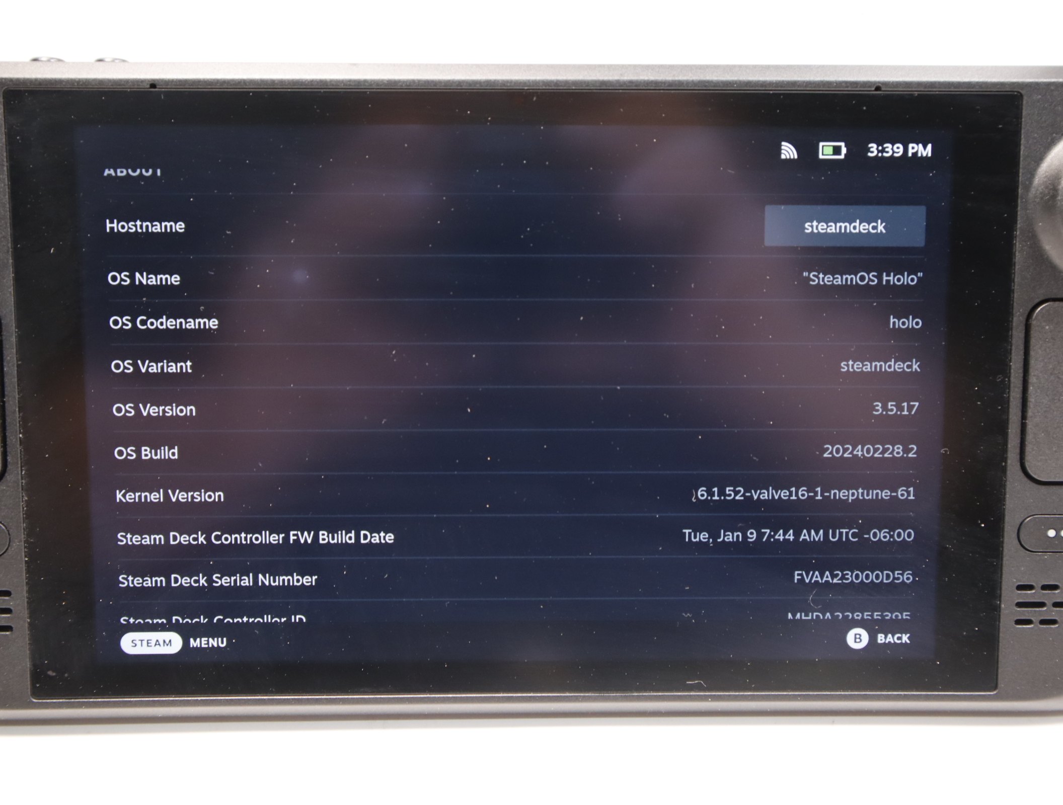 Valve Steam Deck 1010 512GB SSD 7" Handheld Gaming Device 2601