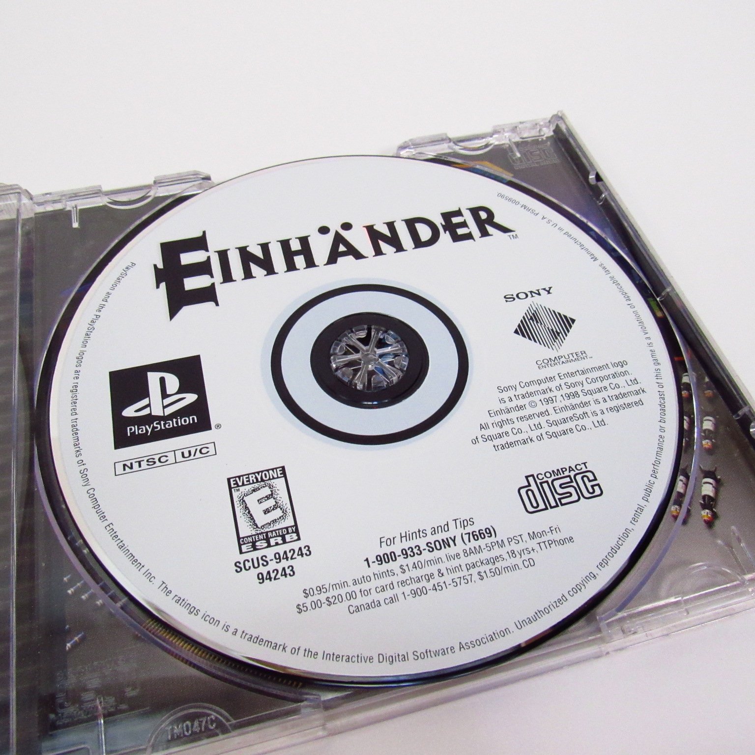 Einhander - For Sony PlayStation 1